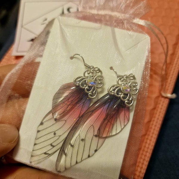 Magical Fantasy Jewelry Fairy Wing Ear Cuffs Butterfly Cicada Earrings ...