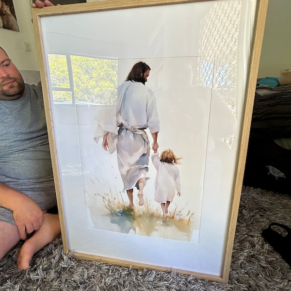 Resurrection Scene | Jesus Christ Watercolor Painting | Easter Wall Art ...