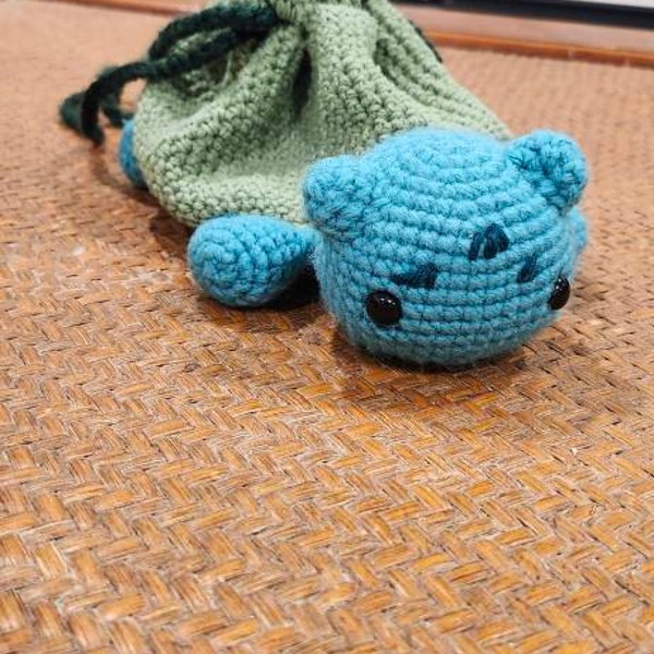 Crochet Pokemon Inspired Onion Frog Amigurumi Pattern: Fun Pouch PDF - Etsy