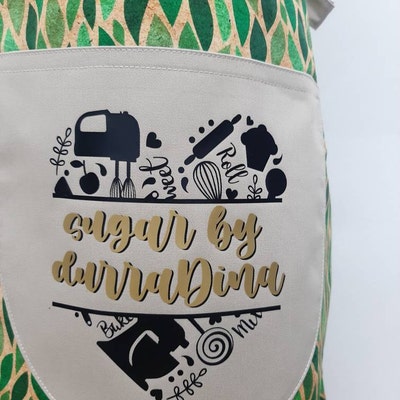 Bake Heart Split Monogram Frame, Baking, Rolling Pin SVG, PNG, EPS, Dxf ...