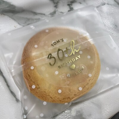 30th Birthday Stickers, Personalised Birthday Sticker, Foil Birthday ...