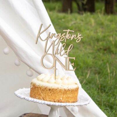 Animal Themed Line Cake Topper Set Customisable - Etsy