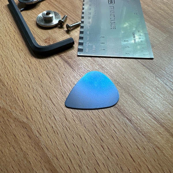 100% Titanium Guitar Pick. Metal USA Silver Brass Copper Custom ...