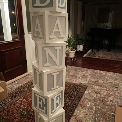 Large Baby Blocks Made to Order. Nursery/kids Room Decor, Baby Shower ...