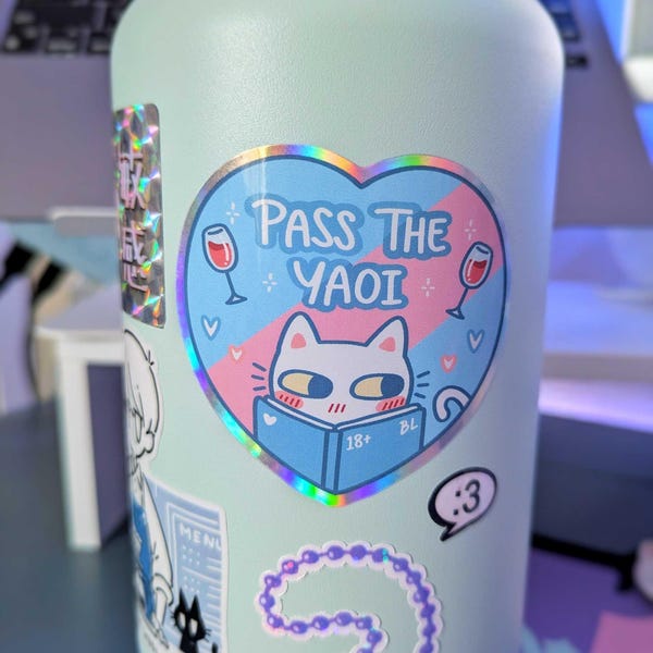 Glossy Holo Chii Kawa & Friends Finger Stickers - Etsy