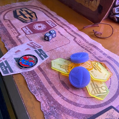 Sabacc Play Mat From Galactic Starcruiser Halcyon's Sublight Lounge ...