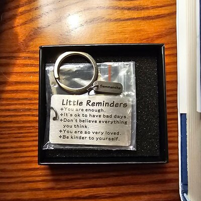 Little Reminders Keychain, Mental Health Gift, You Are Enough ...