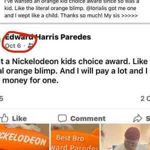 Nickelodeon Kids Choice Awards Blimp Slime Edition Blimp - Etsy