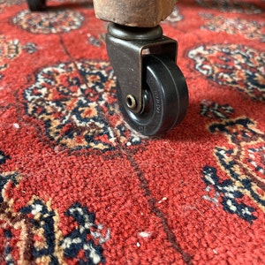 Black English Butler Tray Leaf Hinge With Round Ends Oval 90 Degree ...