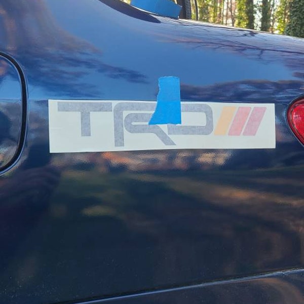 TRD Retro Stripes Bedside (2 Decals) Vintage 70's 80's for Toyota FJ ...