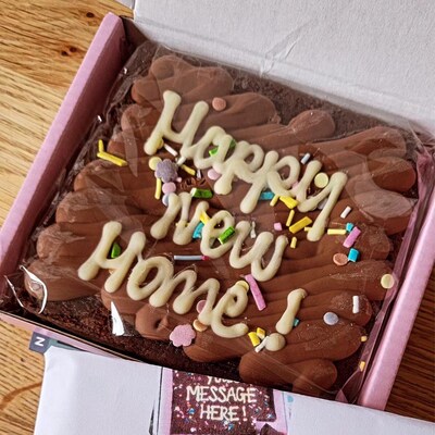 Mini Heart Brownie Slab / Postal Brownies / Letterbox Brownies / Love ...