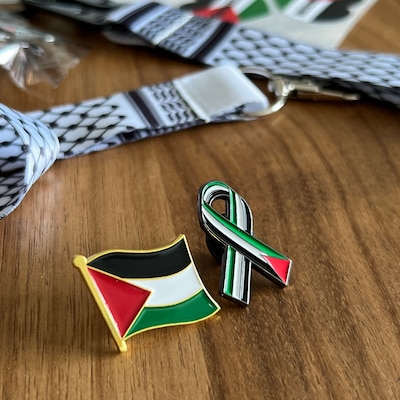 Palestine Pin Palestine Flag Pin Palestine Heart Pin Palestine Ribbon ...