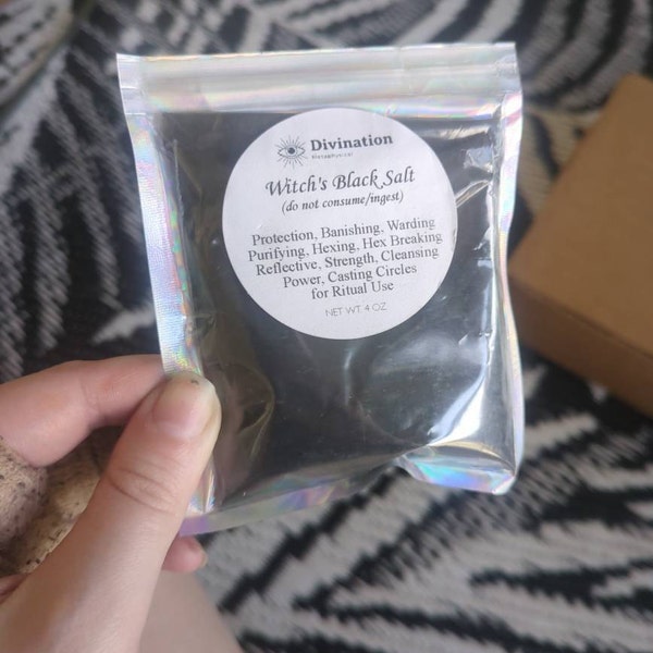 Black Ritual Salt | Witch's Salt | Black Protection Salt | Black Salt ...