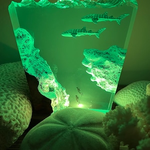 Koi Fish Epoxy Resin Table on Request Hand-painted Koi Fish Art, Unique ...