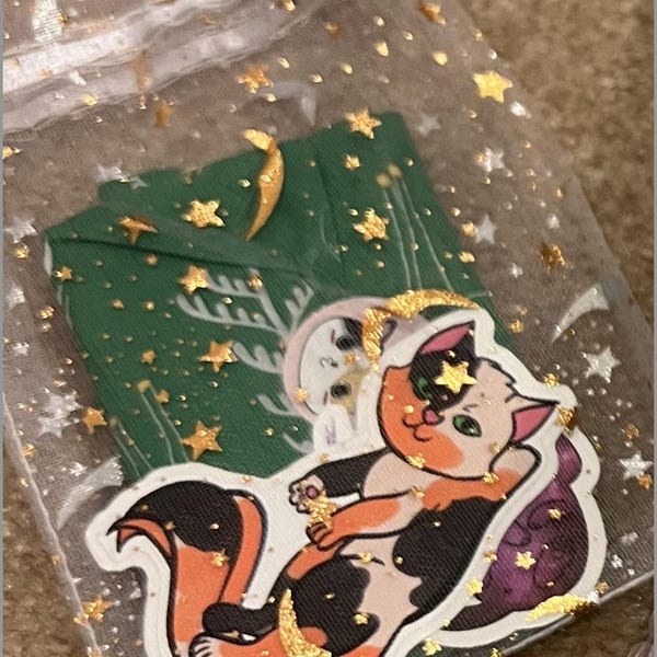 Calico Cat Sticker - Water Bottle Sticker - Laptop Stickers - Big Cat ...