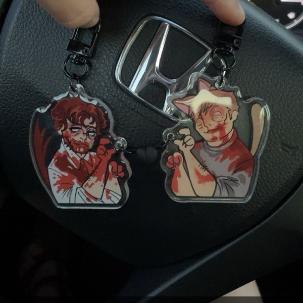 Hannibal Heart Magnet Keychain Sets - Etsy