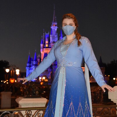 Elsa Frozen 2 Blue Costume, Elsa Blue Cosplay, Frozen 2 Costume Adult ...