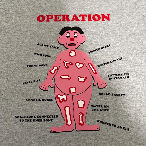 Printable Operation Costume Halloween Operation Pieces Sublimation ...