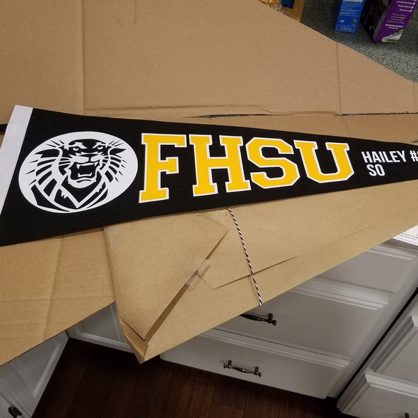 Large Custom Pennant. Personalized High School/college/name/company ...