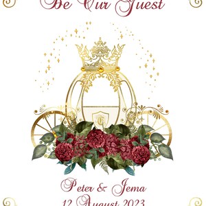 Digital Princess Wedding Seating Chart Printable Wedding Seating Chart ...