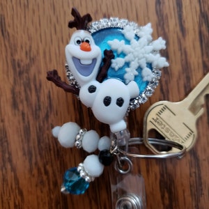 Olaf Running Badge Reel - Etsy