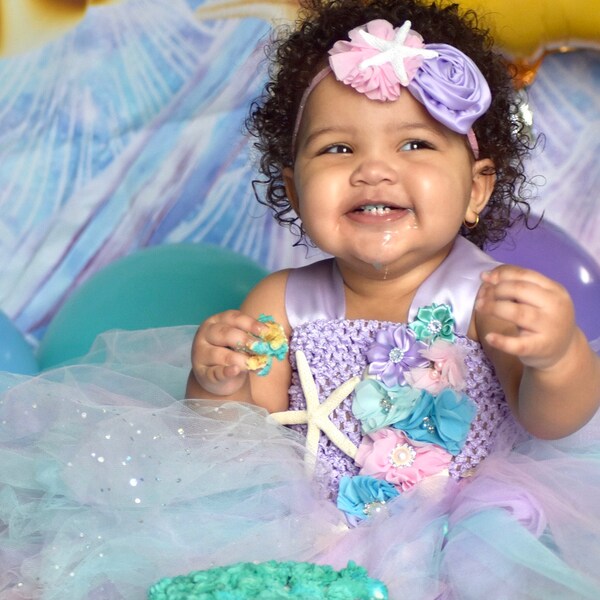 Under the Sea Mermaid Tutu Dress - Mermaid Birthday Dress_ Ocean Themed ...