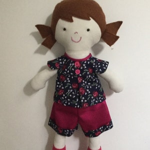 Tilly, Rag Doll Pattern, Rag Doll Pdf Pattern, Doll Clothes Pattern ...