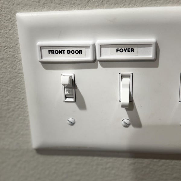 The Switch Label: Light Switch Label Frames for Light Switch Cover ...