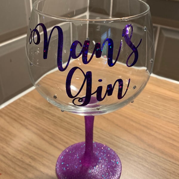 Personalised Gin Glass - Etsy UK