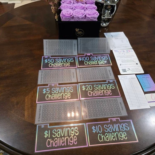 12 MONTH Savings Challenge ENVELOPES A6 Savings Challenge Tracker ...