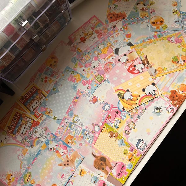 Rare 71-piece Kawaii animal House Themed Japanese Sticker Flake Pack by ...