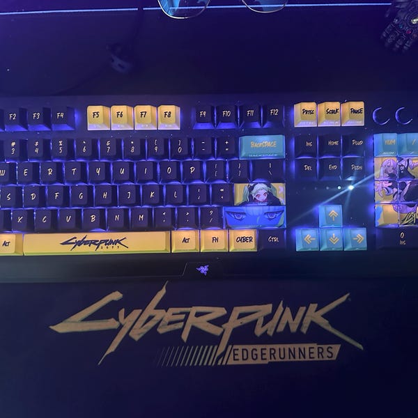 Tokyo Ghoul Keycaps Set, Kaneki Ken Theme, One-eyed Ghoul Vibes, 130 ...