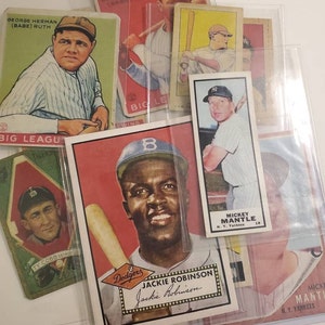 Hank Aaron Baseball Cards Aged Reprint Vintage Handmade Hank Aaron ...