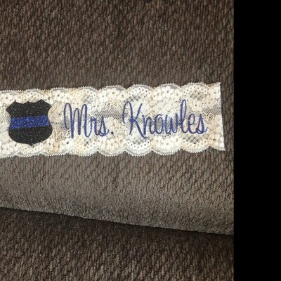 Police Garter, Police Wife, Thin Blue Line, Bling Garter, Something ...