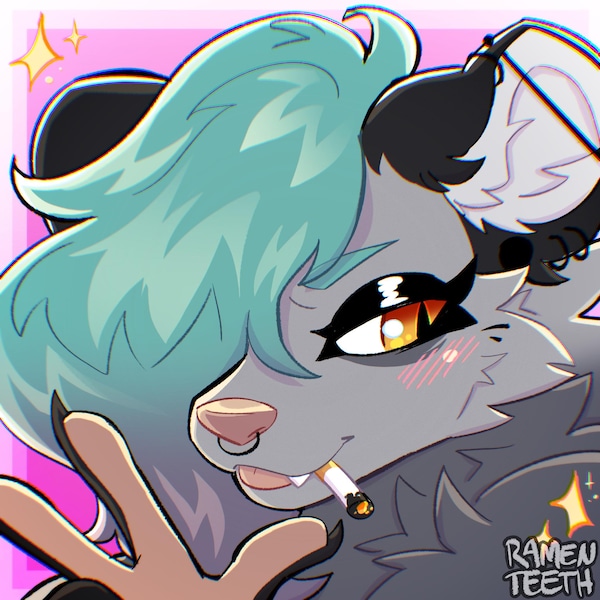 Furry Icon | Fursona Pfp | FURRY COMMISSION - Etsy