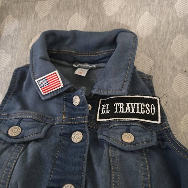 Biker Name Tag | Embroidered Custom Patches for Jackets | Custom Name ...