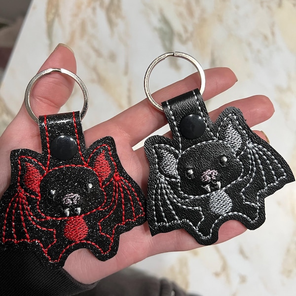 Bat Keychain, Bat Key Chain, Bat Zipper Pull, Bat Gift, Bat Bag Tag ...