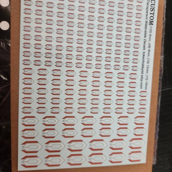 Waterslide Decals and Transfers for Tabletop Miniatures / Roleplaying ...