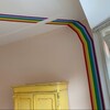 Rainbow Wall Border, Rainbow Wall Border Removable Fabric Wall Decal ...