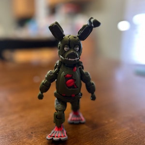 Springtrap FNAF Full Color Articulating Action Figure Sensory Toy, Five ...