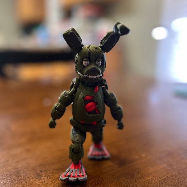 Springtrap - FNAF - Full Color Articulating Action Figure, Five Nights ...