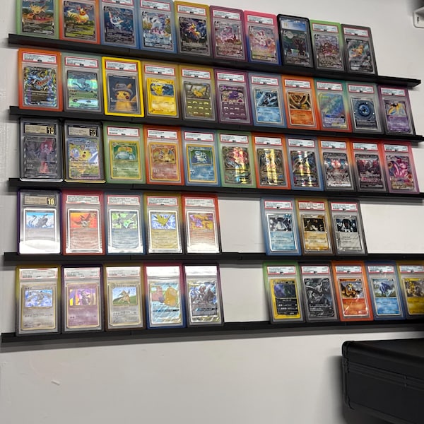 Graded Card Floating Wall Shelf: Sports & TCG Display - Etsy