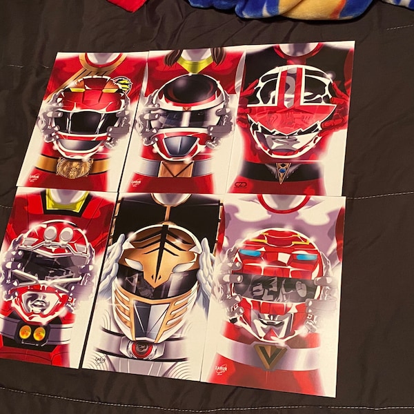 MMPR Season 2 Silhouette Poster (11x17) - Etsy