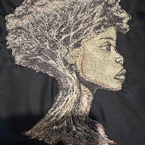 African Woman Machine Embroidery Design. African Tree. Instant Download ...