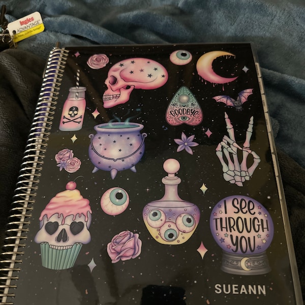 Goth Checklist Planner, to Do List Planner, 2025-2026, Personalized ...