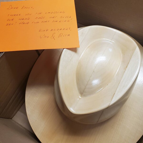 Wooden Hat Block Set 20 - Hat Block Set With Wide Brim Block - Wide ...