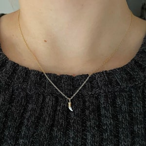 Custom Puppy/ Kitten Tooth Necklace // Pet Memorial Necklace // Dog ...