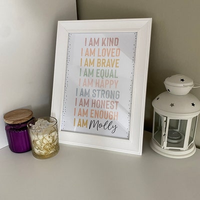 Girls Affirmation Print, Quote Print, Nursery Print, Nursery Wall Art ...