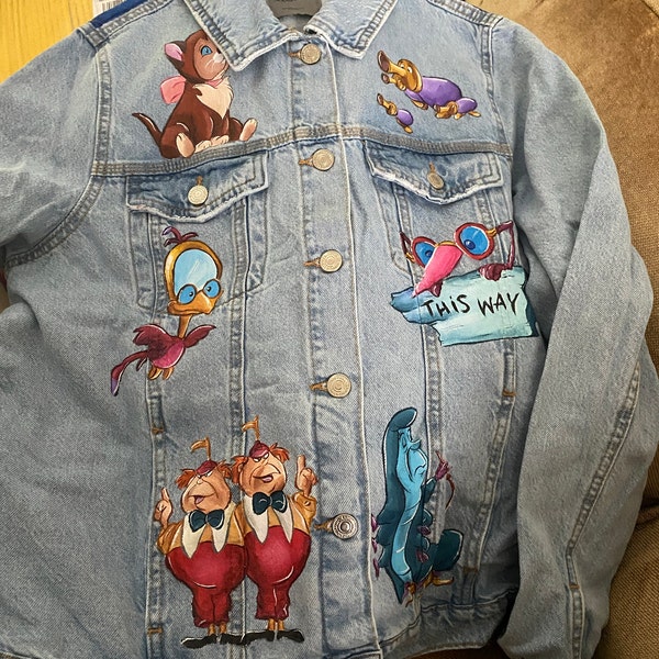 Disney Villains Amazing Hand Painted Jacket - Etsy