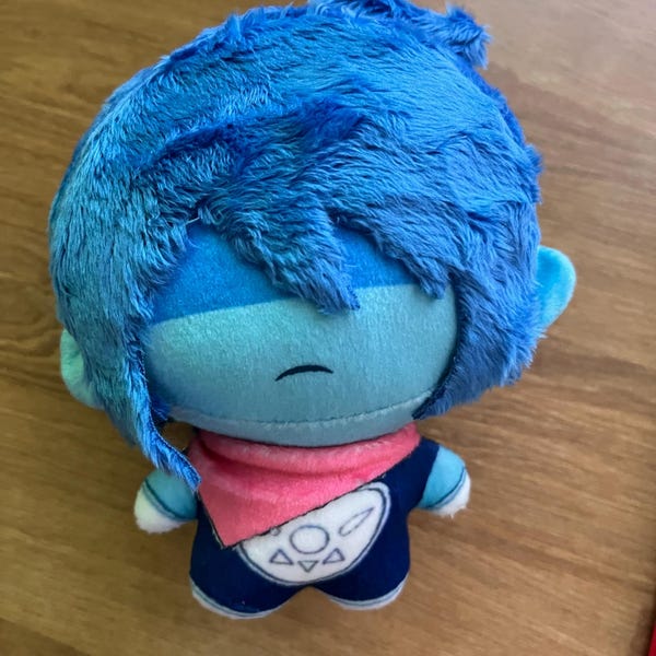 Deltarune Kris 10cm Plush ,chibi Kris Plushie ,gift for Deltarune Lover - Etsy